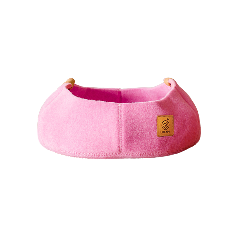 Cat Basket Bed Pink – Burrowy